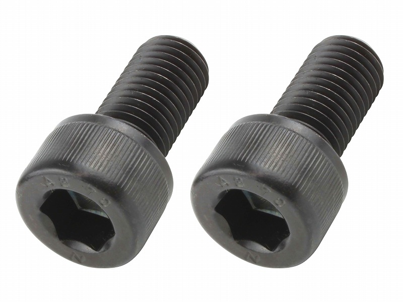 M10 P=1.25 ブラックキャプボルト2本セット - （メンテナンス｜キャップボルトブラック）：POSH（ポッシュ）‐バイクのカスタムパーツメーカー